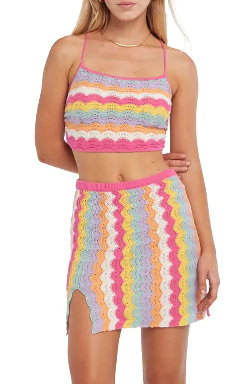 CAPITTANA Holly Crochet Crop Top - Multicolor