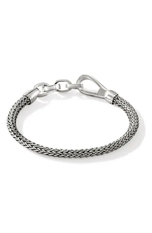 John Hardy Sterling Hook Clasp Chain Bracelet - Silver