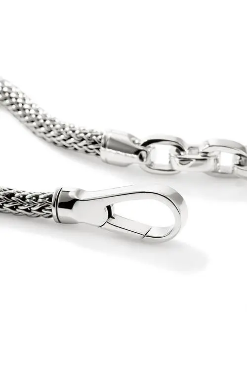 John Hardy Sterling Hook Clasp Chain Bracelet - Silver
