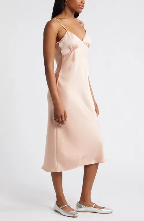 Bp. Satin Midi Slipdress
