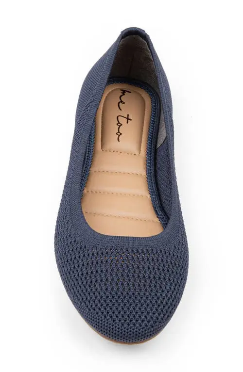 Me Too Bevin Knit Skimmer Flat - Navy