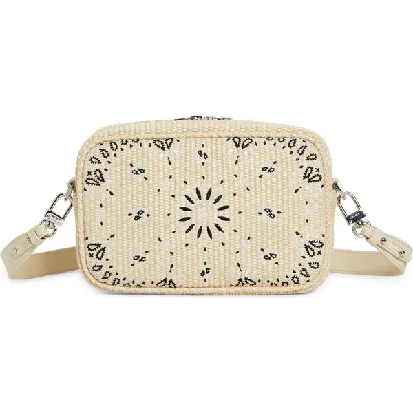 Amiri Bandana Embroidered Camera Bag - Alabaster