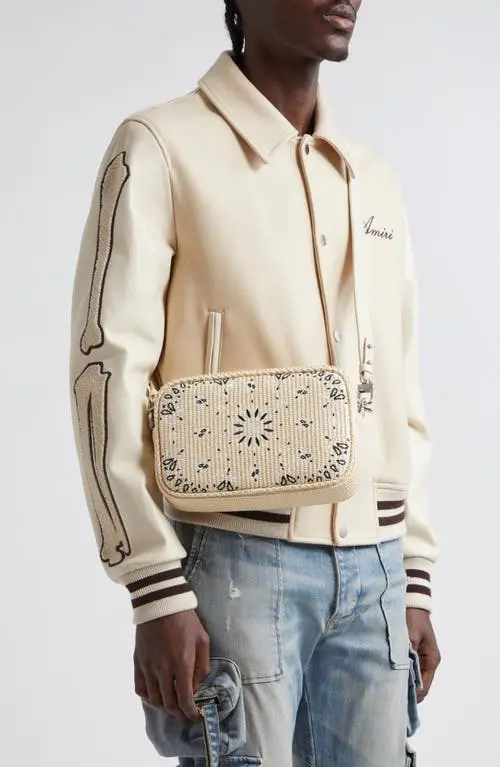 Amiri Bandana Embroidered Camera Bag
