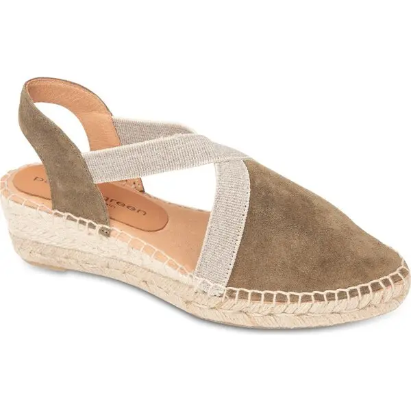 PATRICIA GREEN Grace Espadrille Wedge - Olive