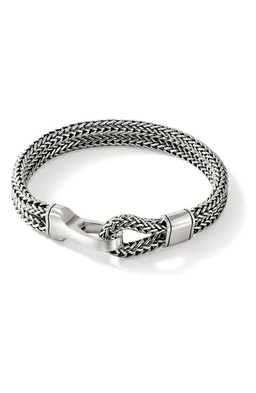 John Hardy Hook Clasp Double Row Bracelet - Silver