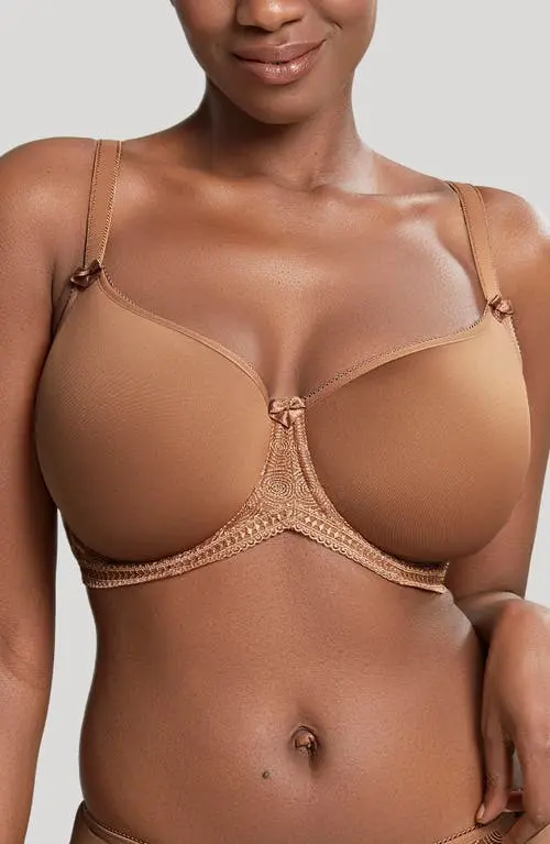 Panache Cari Underwire Spacer T-shirt Bra - Caramel