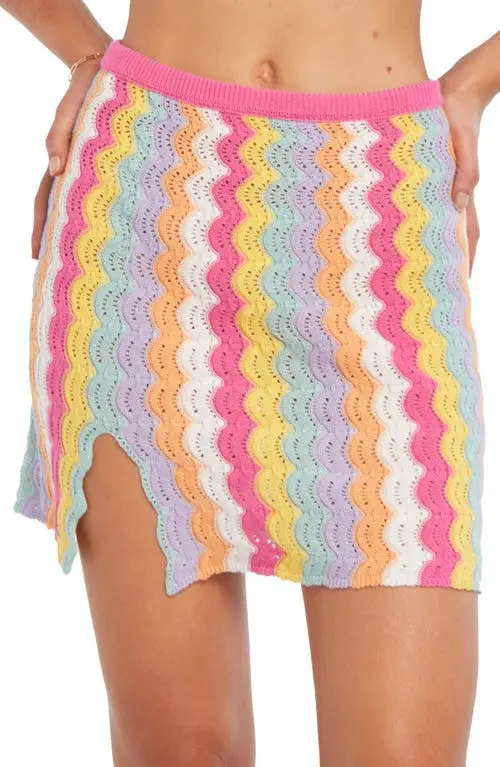 CAPITTANA Holly Open Stitch Cover-up Miniskirt - Multicolor