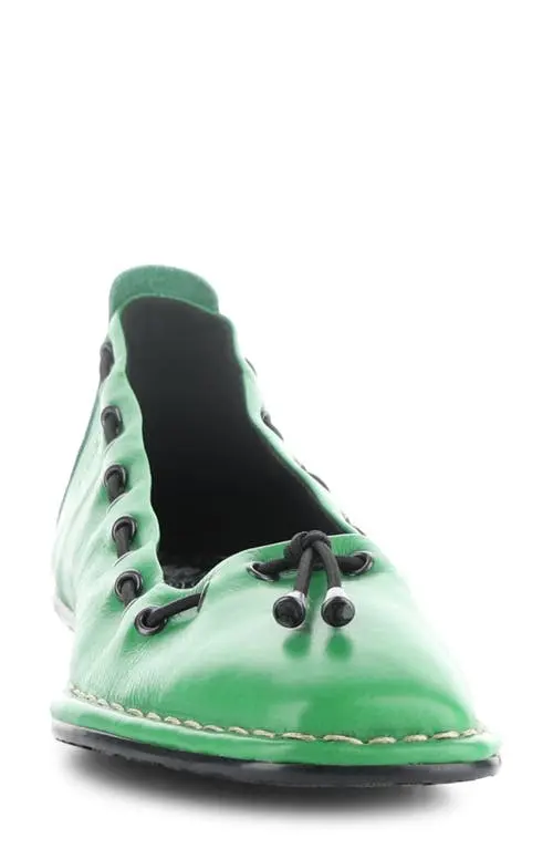 Fly London Bapi Ballet Flat - Green Velvet