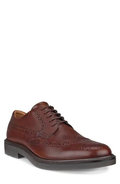 Ecco Metropole London Wingtip Oxford - Cognac