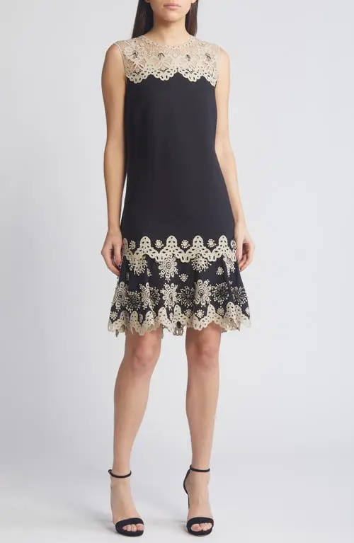 jacqueline lace shift dress Jacqueline Short Sleeve Dress, Black