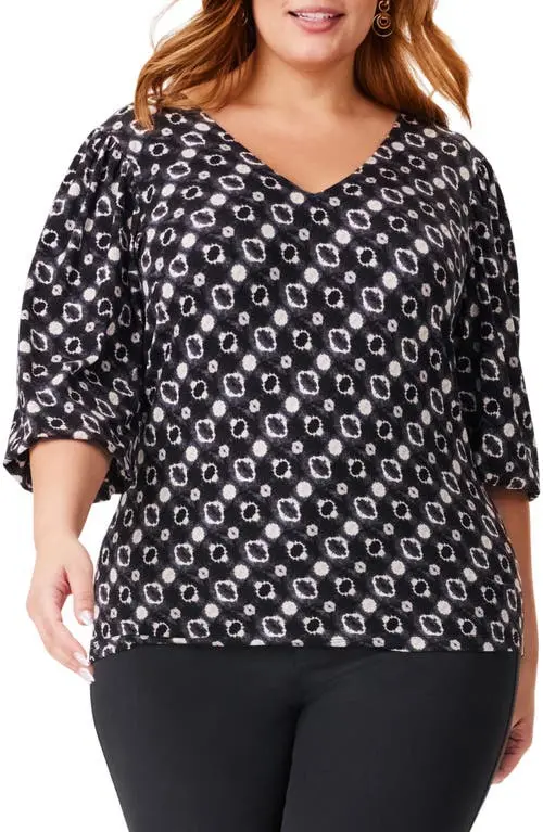 NIC+ZOE Midnight Shibori Top