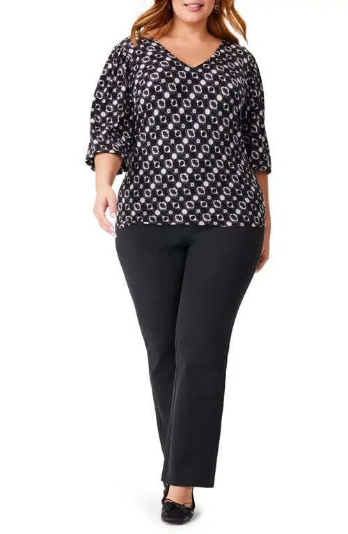 NIC+ZOE Midnight Shibori Top