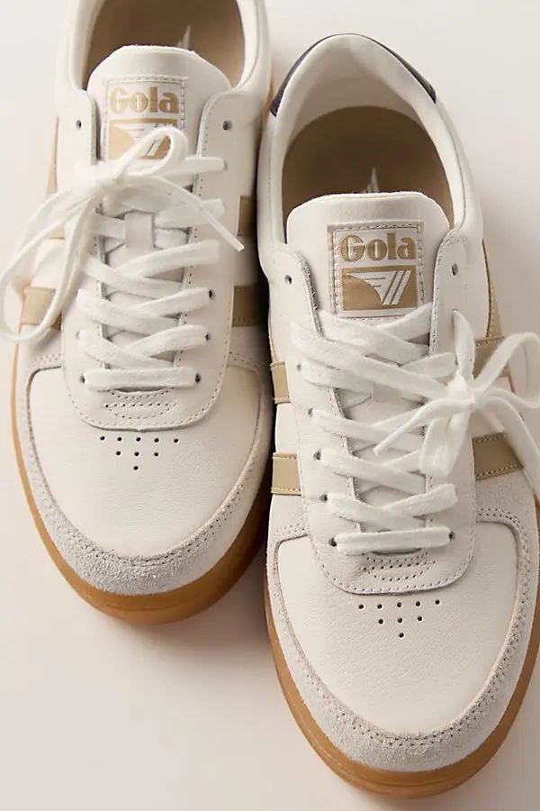 Gola Grandslam Elite Sneakers - White/bone/mocha/gum