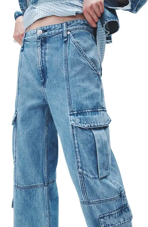 Rag & Bone Featherweight Cailyn Wide Leg Cargo Jeans