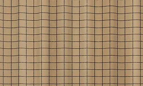 DENY DESIGNS Kraft Grid Shower Curtain