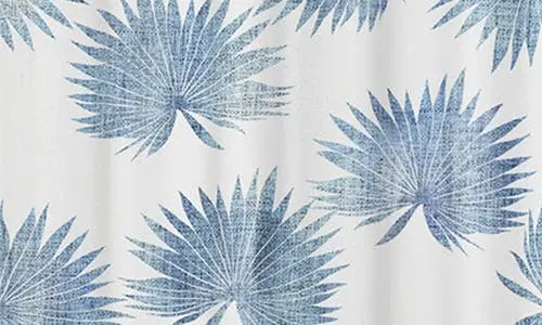 DENY DESIGNS Sun Palm Chambray Shower Curtain