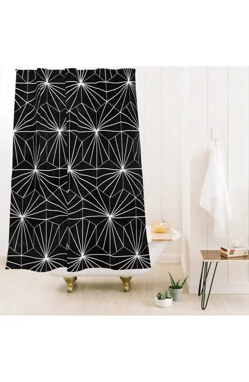 DENY DESIGNS Hexagonal Pattern Shower Curtain