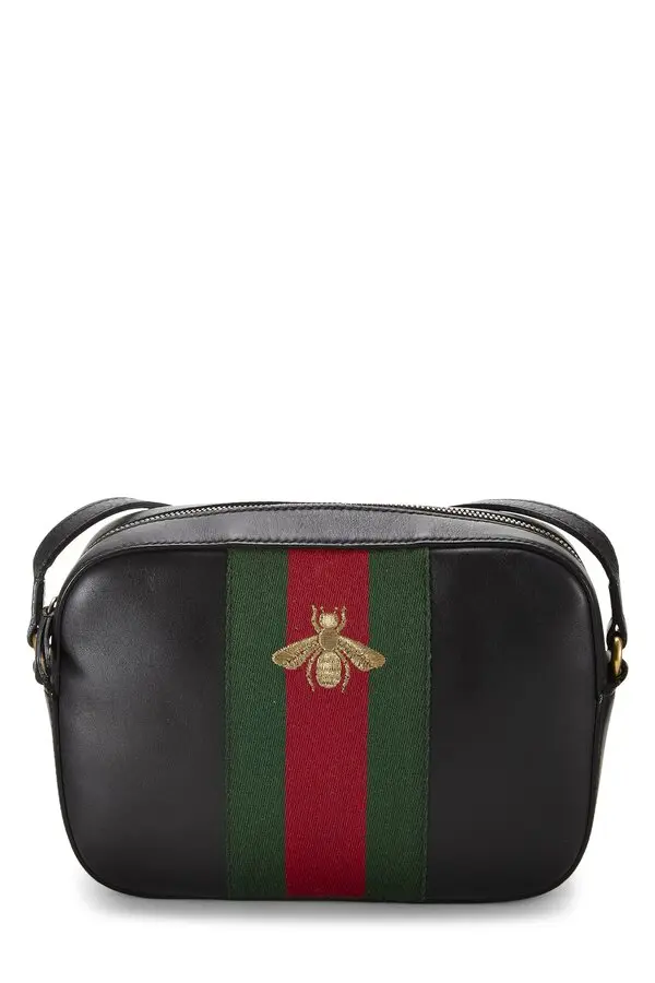 Gucci Leather Webby Shoulder Bag