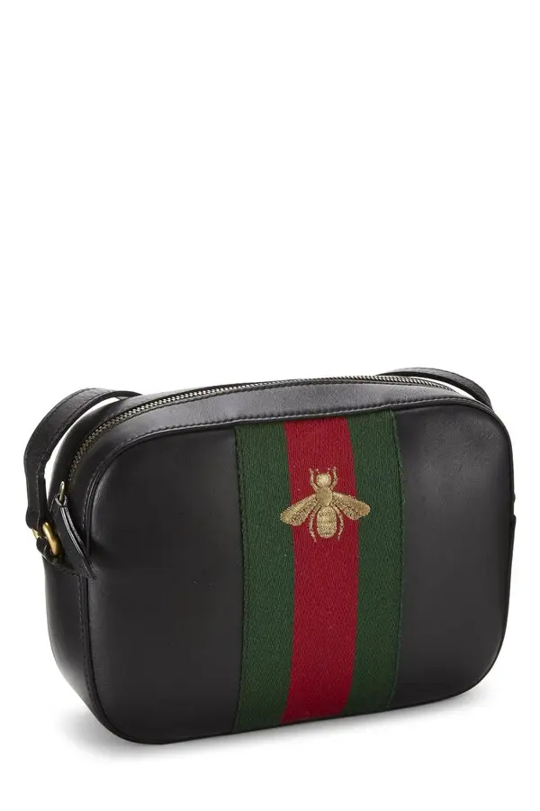Gucci Leather Webby Shoulder Bag