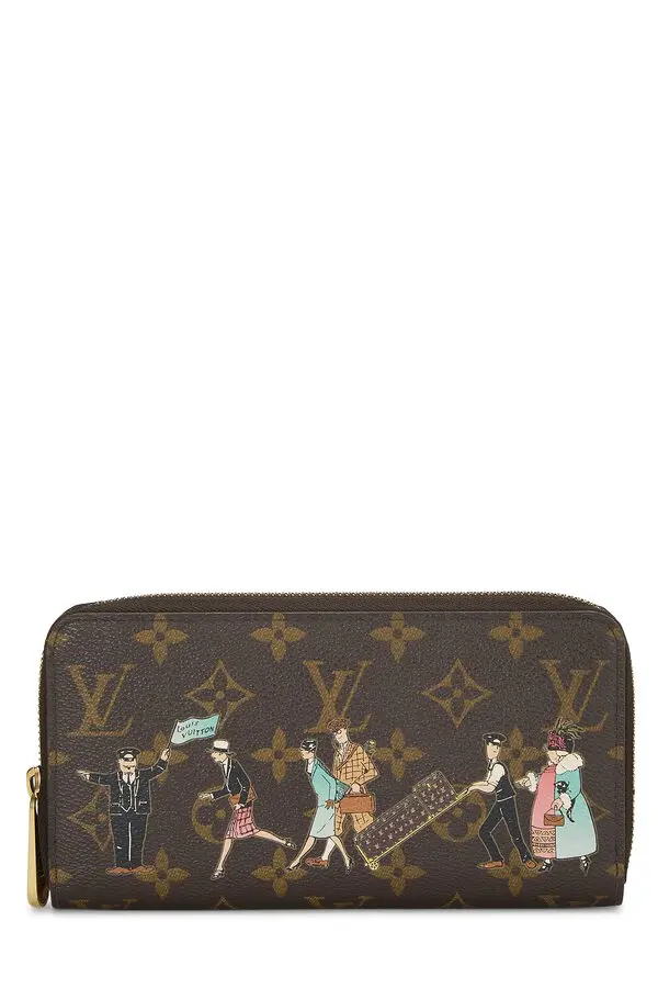 LOUIS VUITTON Monogram Canvas Illustre Zippy - Brown