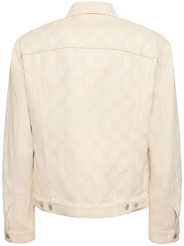 Gucci Gg Jacquard Jacket - Ecru | Editorialist