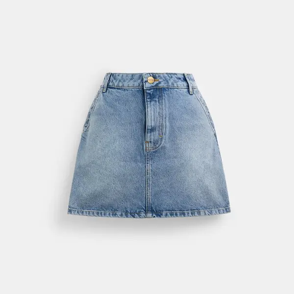 COACH® Denim Skirt