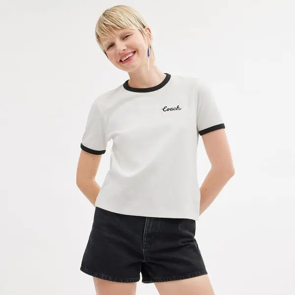 COACH Ringer T-shirt - White
