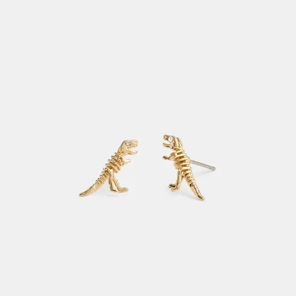 COACH Rexy Stud Earrings - Gold