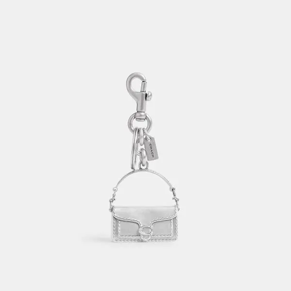 COACH® Tabby Bag Charm - Silver/silver