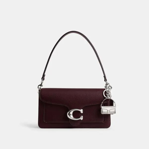 COACH® Tabby Bag Charm - Silver/silver