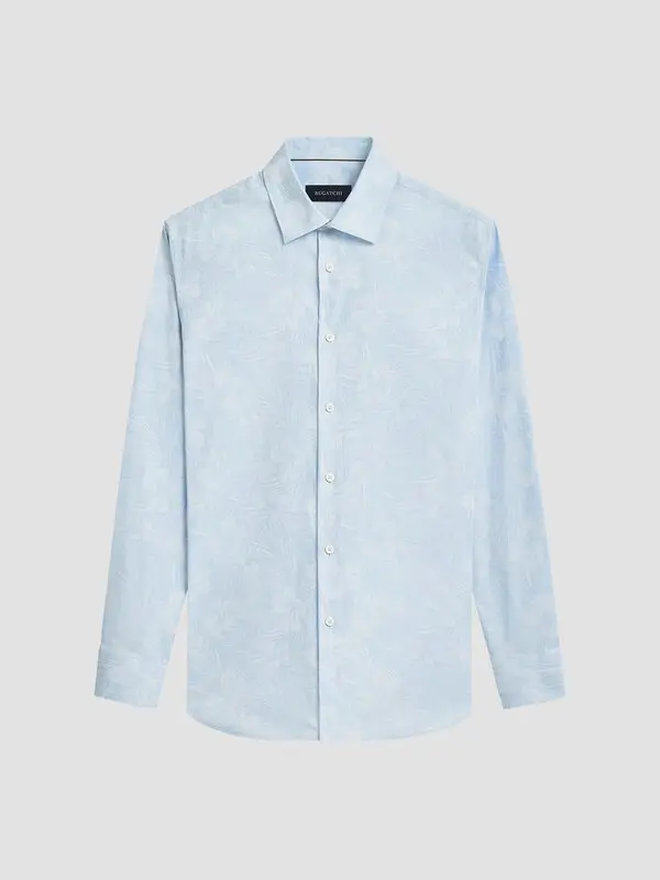 Bugatchi Julian Floral Cotton Button-front Shirt