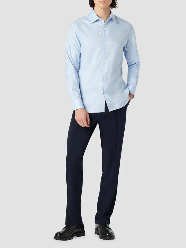 Bugatchi Julian Floral Cotton Button-front Shirt