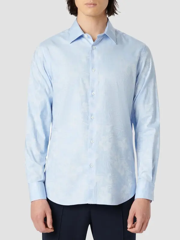 Bugatchi Julian Floral Cotton Button-front Shirt