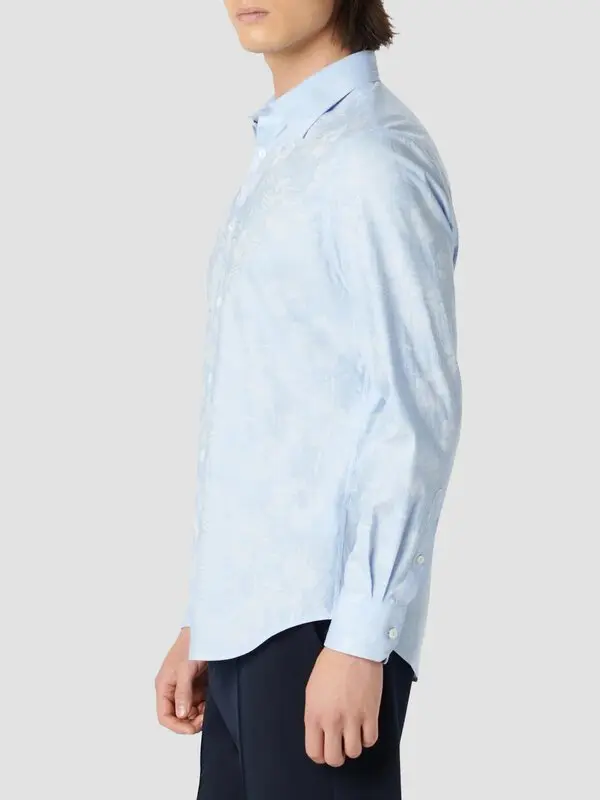 Bugatchi Julian Floral Cotton Button-front Shirt