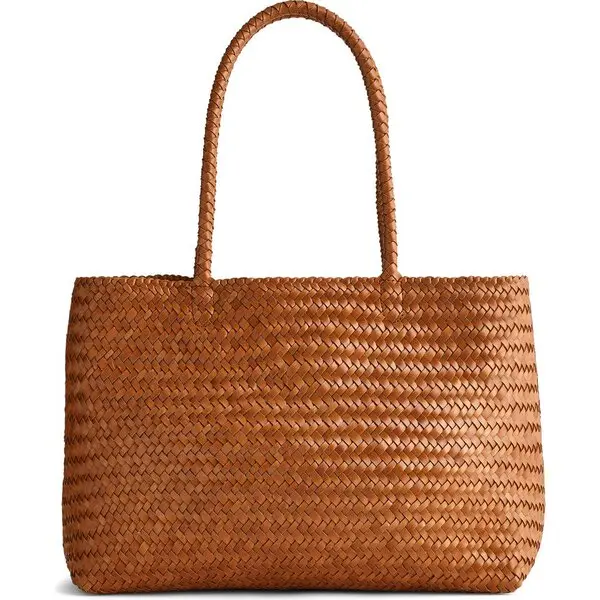 Madewell Handwoven Leather Tote - Burnt Sienna