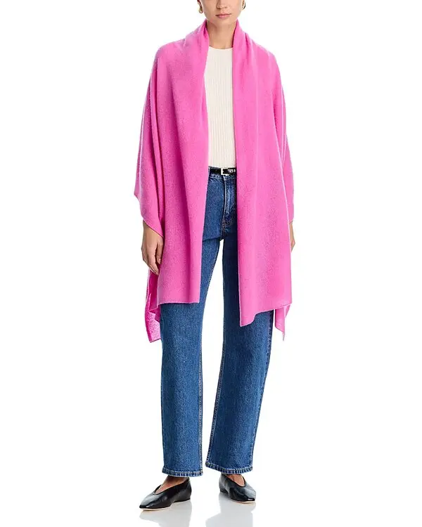 Bloomingdale'S 100% Cashmere Travel Wrap Exclusive - Candy Pink