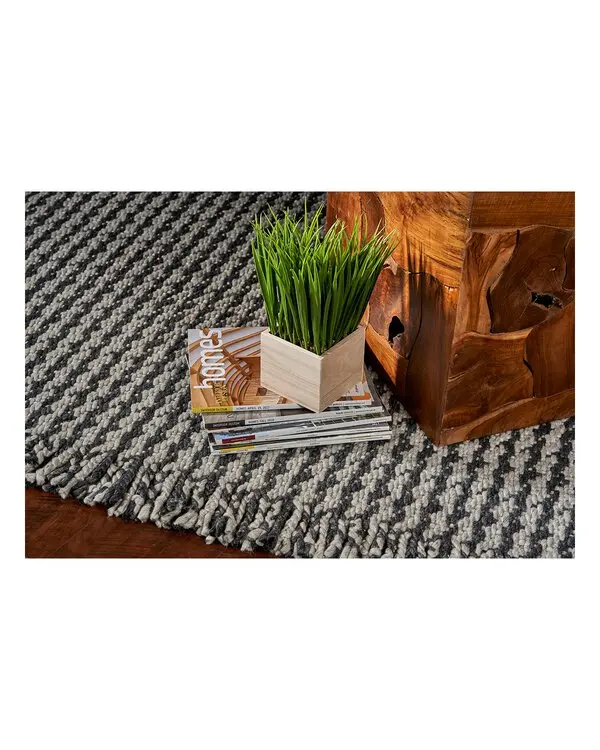 Kas Maui Houndstooth Area Rug, 5' X 8 - Grey