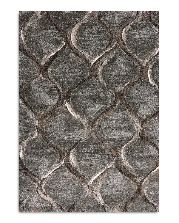 Kas Landscapes Groove Area Rug, 5'3x 7'7 - Grey