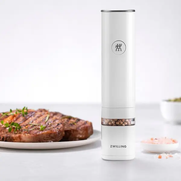 ZWILLING Enfinigy Electric Salt And Pepper Mill - White