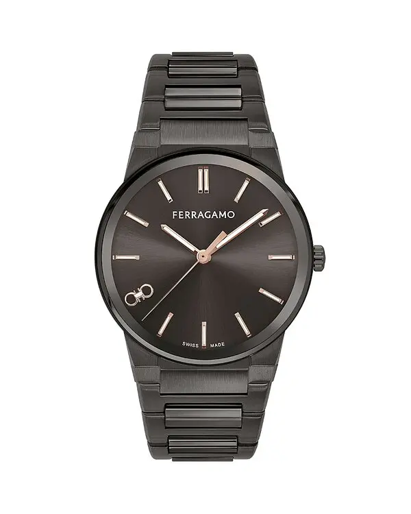 FERRAGAMO Infinity Sapphire Watch, 41mm - Black