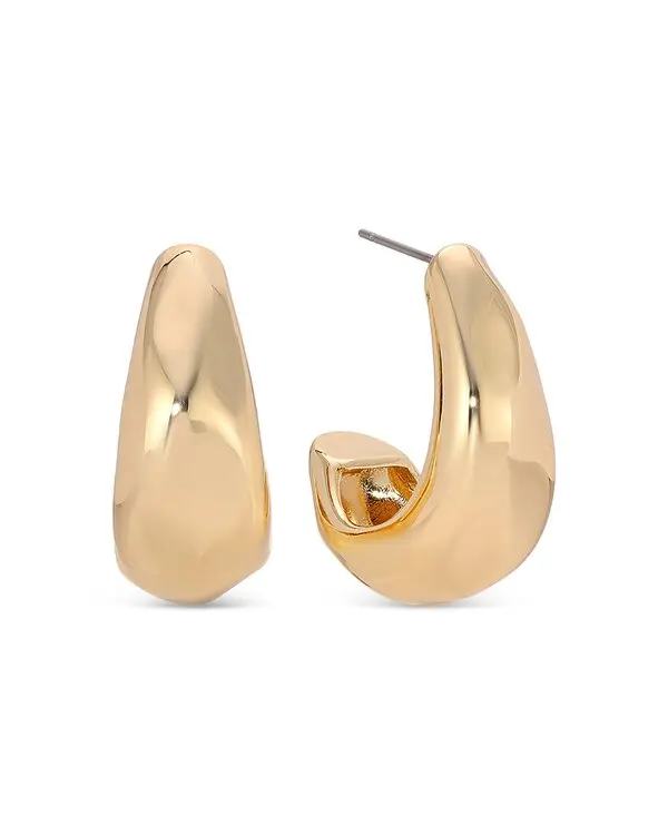 Ettika Hammered Hoop Earrings - Gold