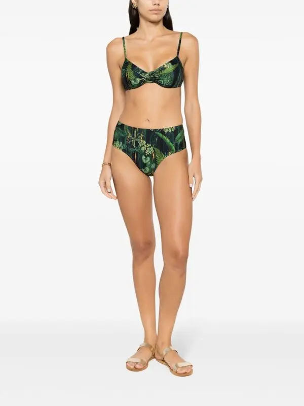 LYGIA & NANNY Verônica Leaf-print Bikini
