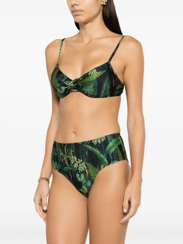 LYGIA & NANNY Verônica Leaf-print Bikini