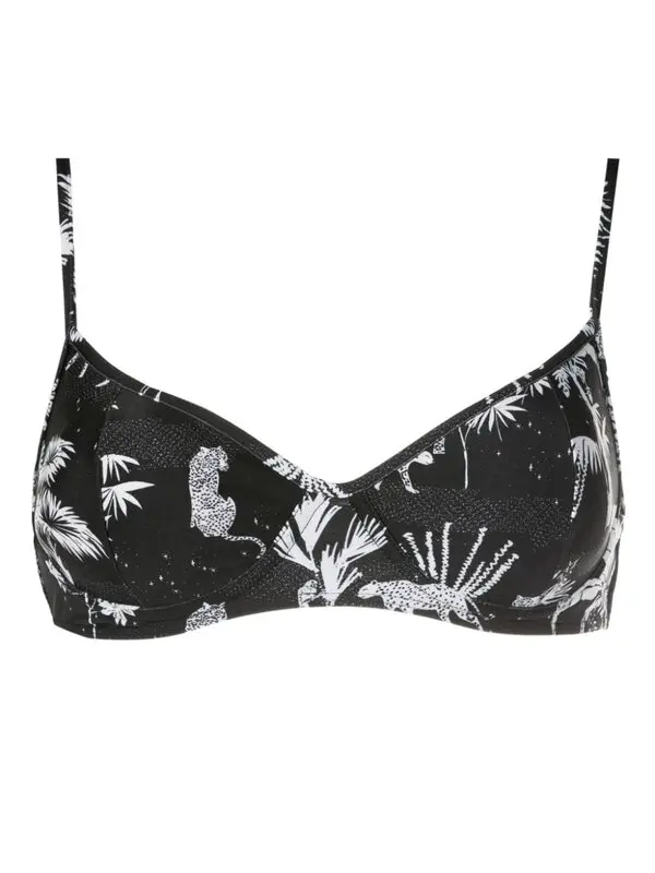 LYGIA & NANNY Fiji Half-cup Bikini Top - Black