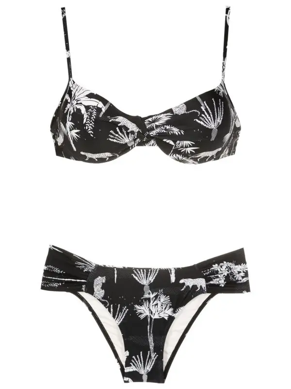 LYGIA & NANNY Vitoria Graphic-print Bikini - Black