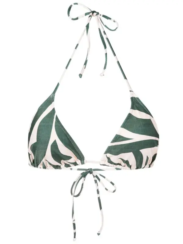 LYGIA & NANNY Hanna Triangle Bikini Top - Green