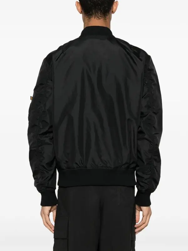 Alpha Industries Zip-up Bomber Jacket - Black