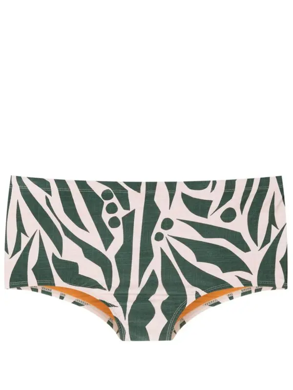 LYGIA & NANNY Copacabana Leaf-print Swimming Trunks - Multicolour