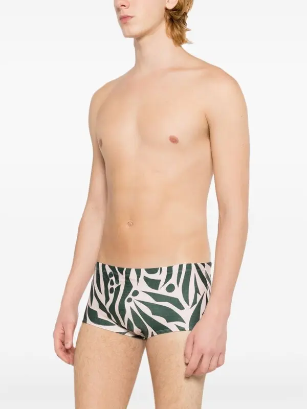 LYGIA & NANNY Copacabana Leaf-print Swimming Trunks - Multicolour