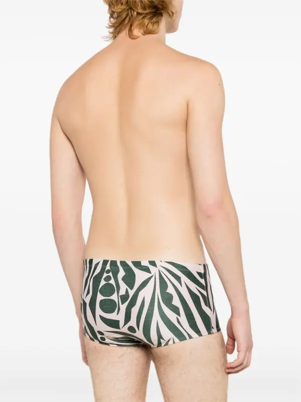 LYGIA & NANNY Copacabana Leaf-print Swimming Trunks - Multicolour
